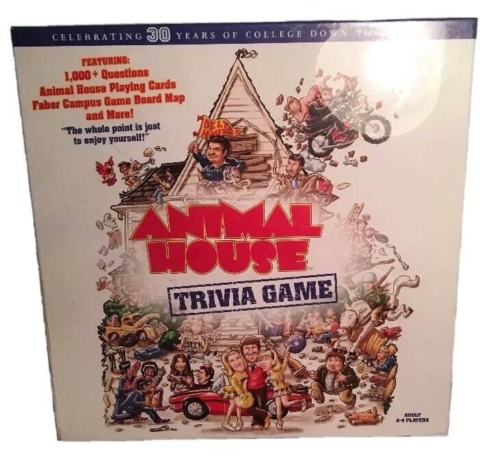 Animal House Trivia Game Un-opened. 2-4 Players Sealed Complete White ...