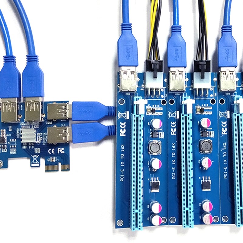PCI-E Extender 1 to 4 USB 3.0 Card PCIE Adapter For Desktop Computer | eBay