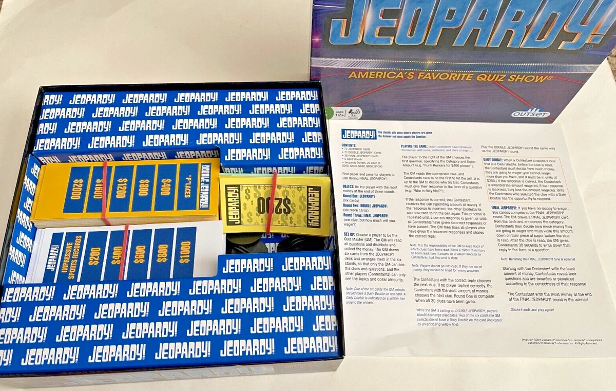 Double Jeopardy Board Game