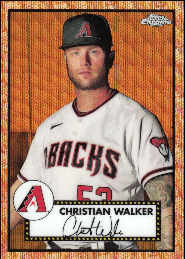 2021 Topps Chrome Platinum Anniversary - Christian Walker #353 Gold ...