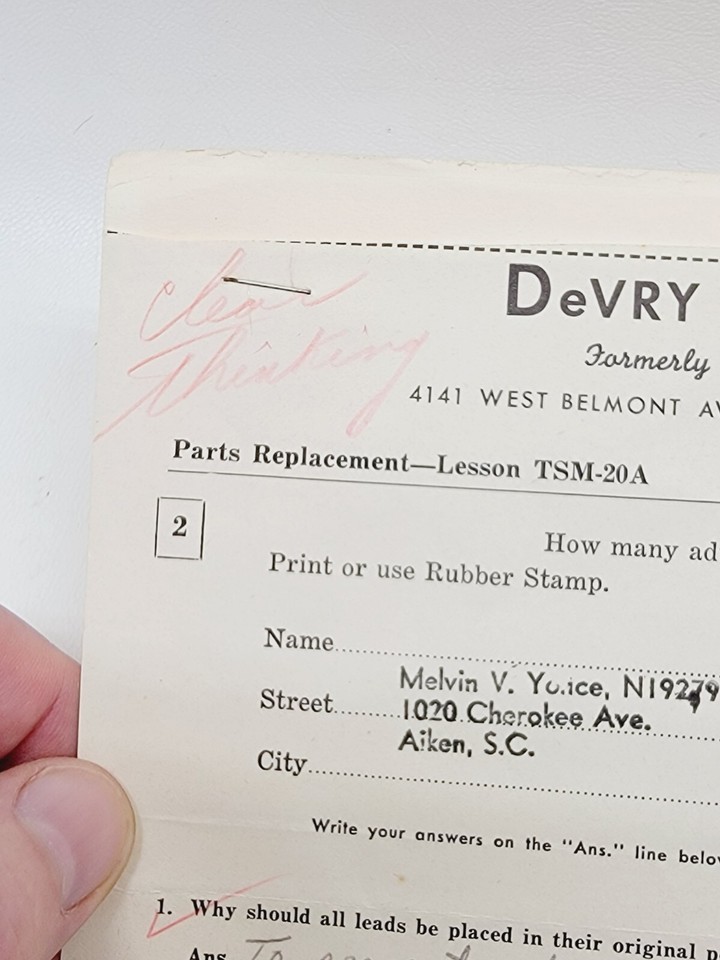 Vintage 1955 DeVry Technical Institute Electronics Course Books 20 ...