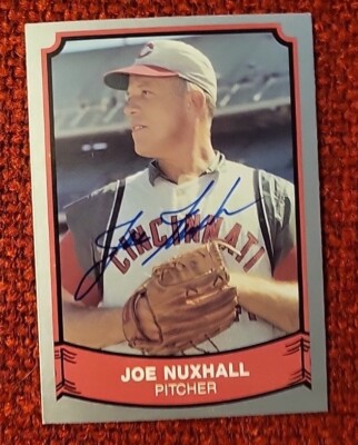 Joe Nuxhall Cincinnati, 1989 Pacific, Signed | eBay