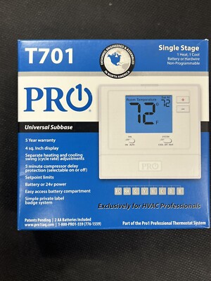 Pro1 T701 Low Voltage Non-Programmable Thermostat 689076824262| eBay