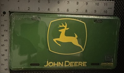 JOHN DEERE LICENSE PLATE - GREEN (NEW & SEALED) | eBay