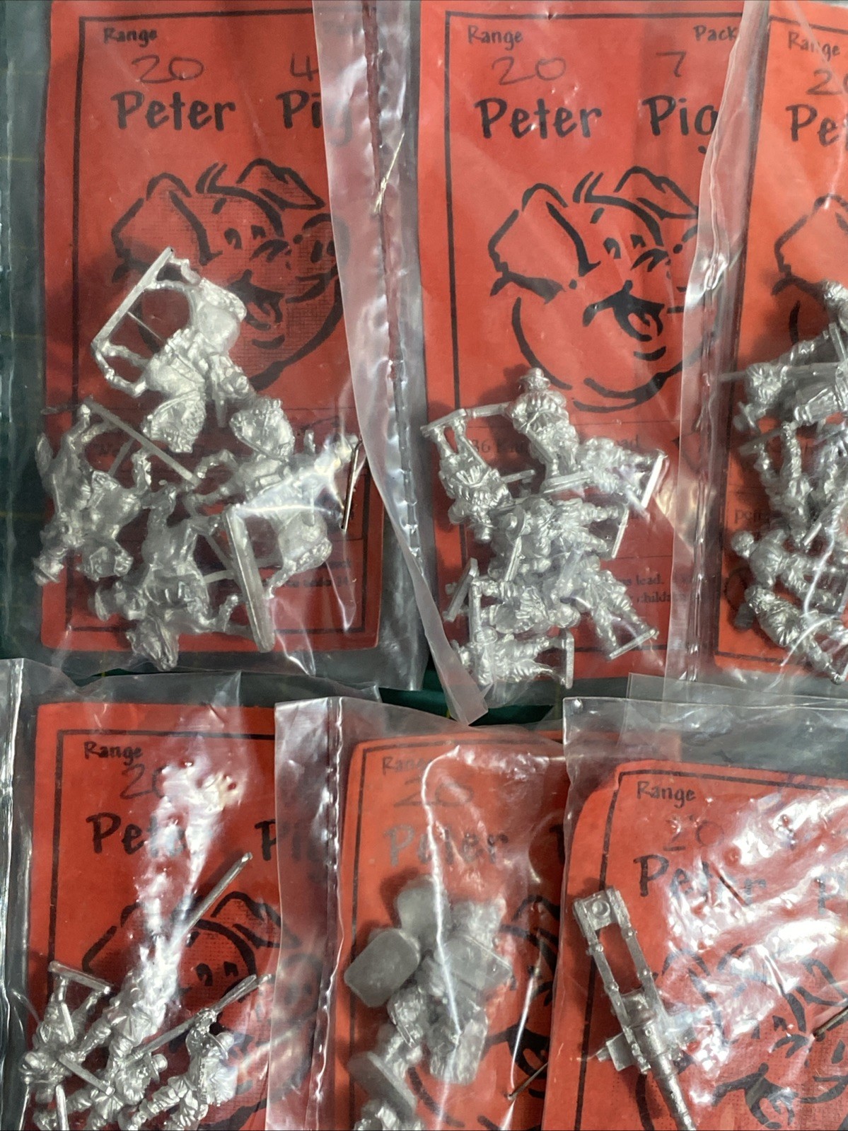 15 X Vintage 15mm Unpainted Peter Pig Figures Assorted Figures Range 20 ...