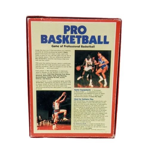 Sports Illustrated Avalon Hill Statis Pro Basketball Game 1981 Vintage ...