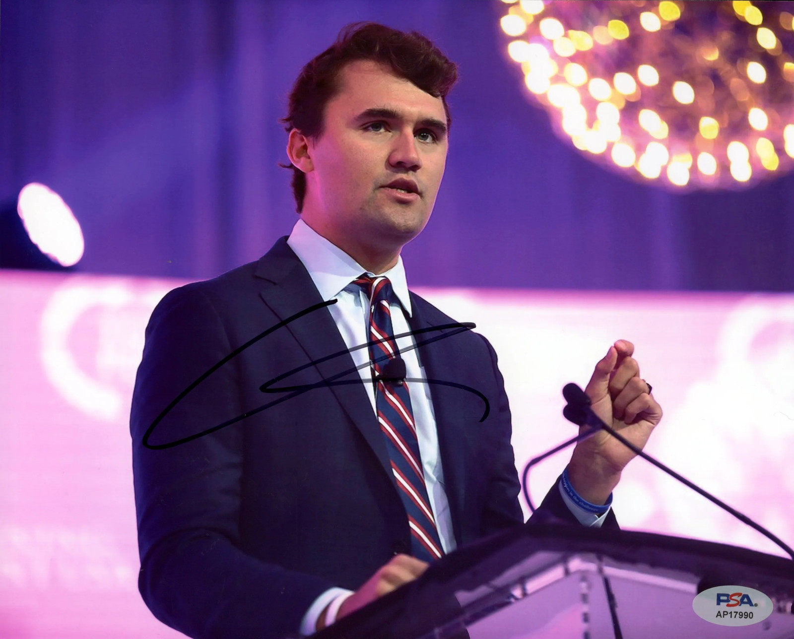 Charlie Kirk Signed Autographed 8x10 Photo PSA/DNA Authenticated | eBay