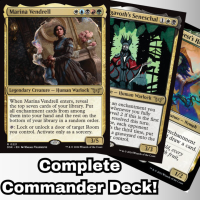 MTG Commander EDH Marina Vendrell 100 Cards Custom Deck 5 Color Rooms ...
