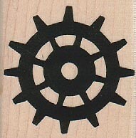 Gear Large 1 3/4 x 1 3/4" Rubber Stamp, Steampunk Stamp, Gear Stamp | eBay
