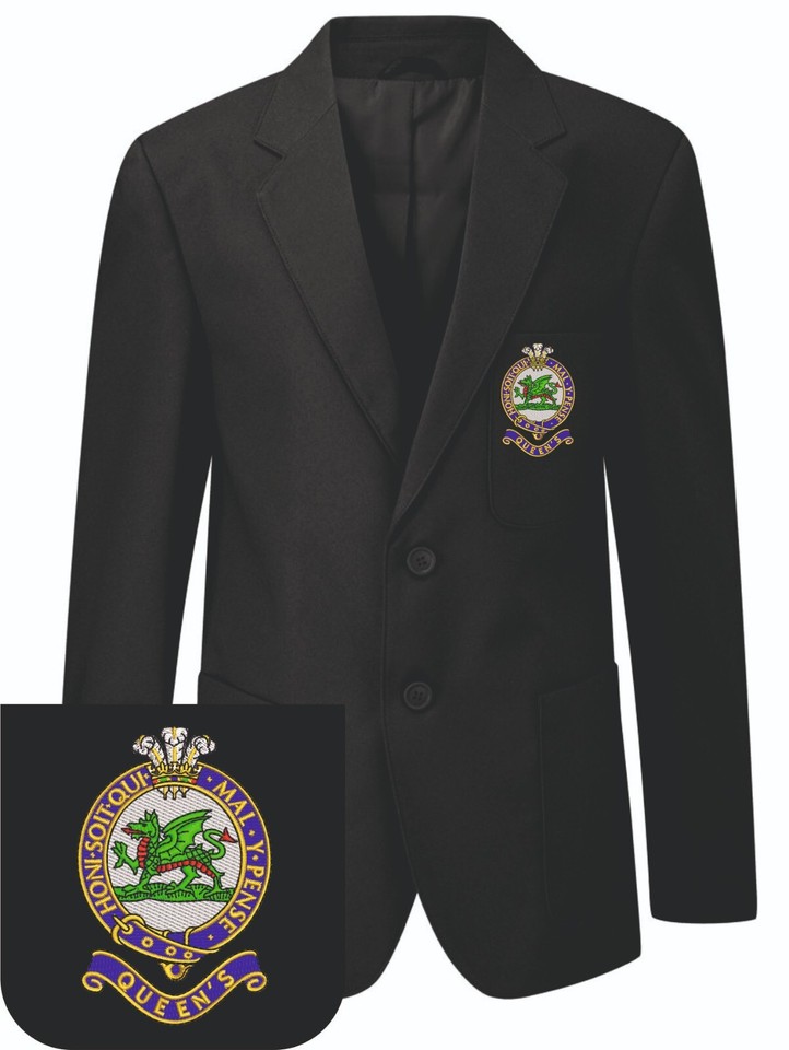 QUEEN'S REGIMENT BLAZER EMBROIDERED REGIMENTAL CREST | eBay UK