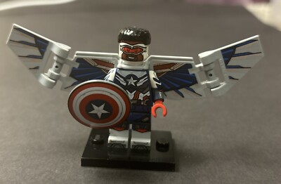 Lego Marvel Falcon Mini figure BLACK BRICK NOT INCLUDED | eBay Australia