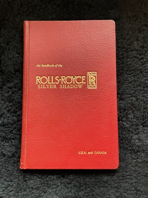 Rolls-Royce Silver Shadow Owners Manual Handbook 1966 USA 1st Edition ...