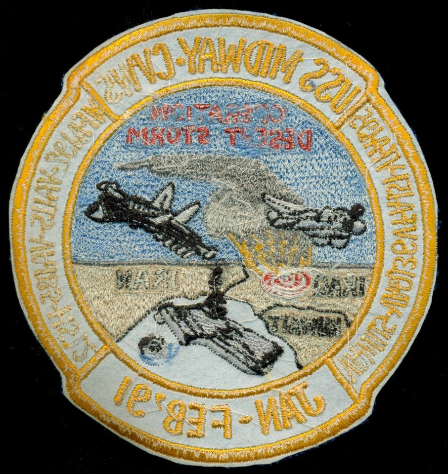 USN USS Midway Operation Desert Storm Patch CT4 | eBay
