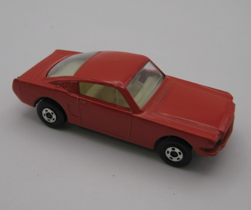 MATCHBOX #8 1965 VINTAGE LESNEY MUSTANG RED, IVORY INTERIOR PRIMO FREE ...
