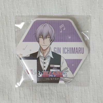 BLEACH Karaoke Iron Man Kara Iron Can Badge Ichimaru Gin | eBay