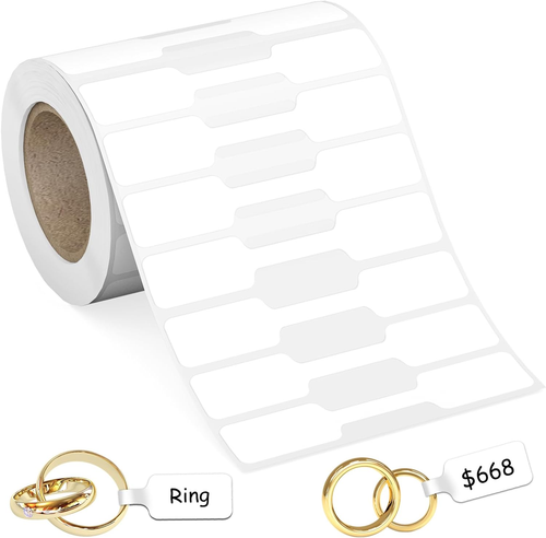 500Pcs Jewelry Price Tags Stickers Roll for Necklace Ring Display ...