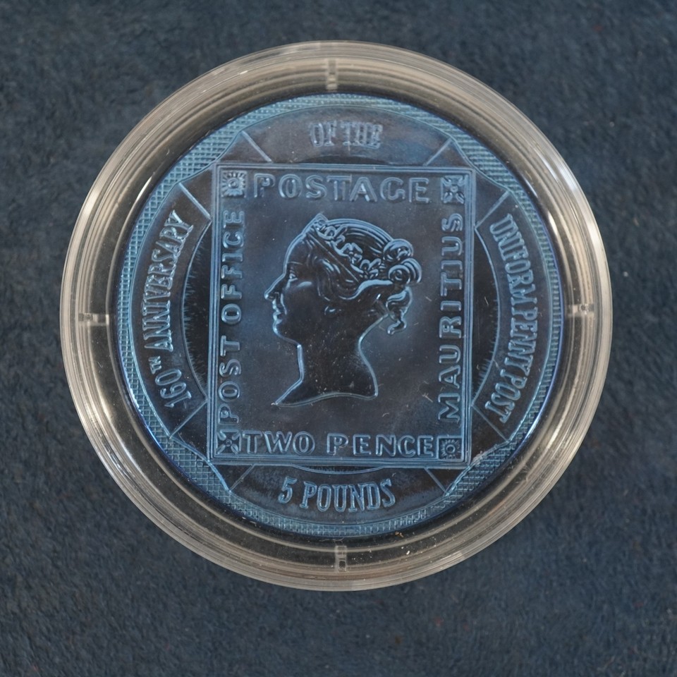 2000 Gibraltar Titanium Blue Proof Coin with Box and COA - Free ...