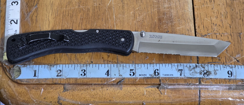 Vintage Pocket Knife Cold Steel Japan Voyager Tanto Point Black | eBay