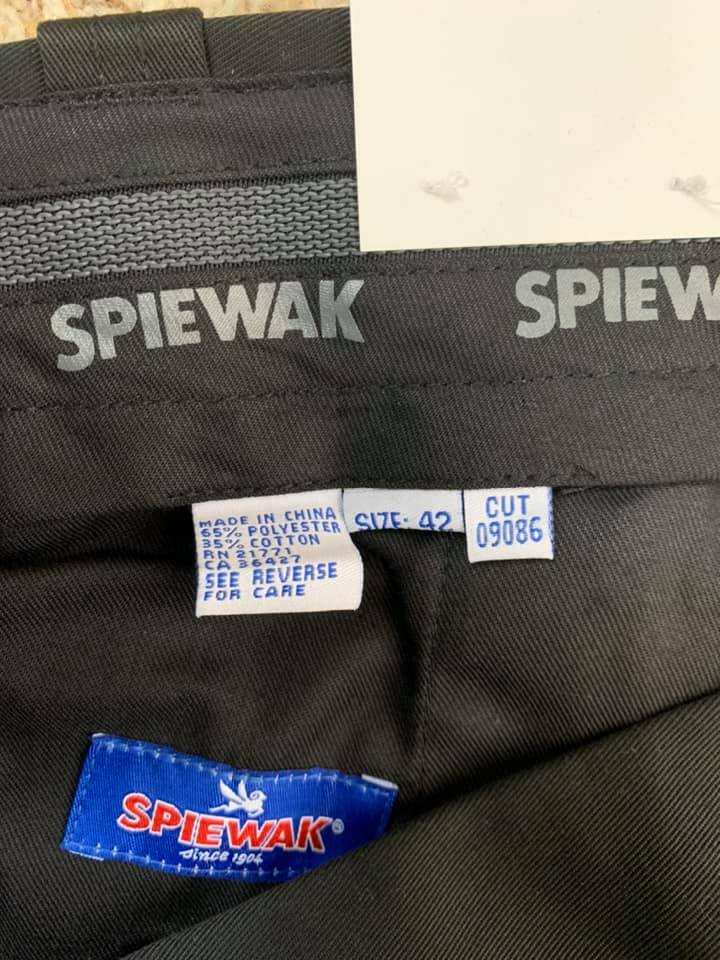 NWT Spiewak S1680 EMS Pants Black Pick Your Size Unhemmed FREE US ...