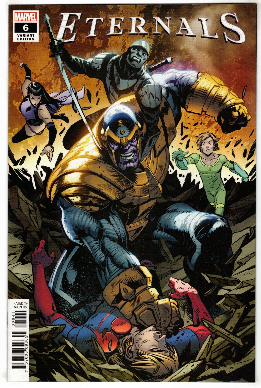 Eternals #6 1:25 Geoff Shaw Variant Thanos Marvel 2021 Kieron Gillen NM ...