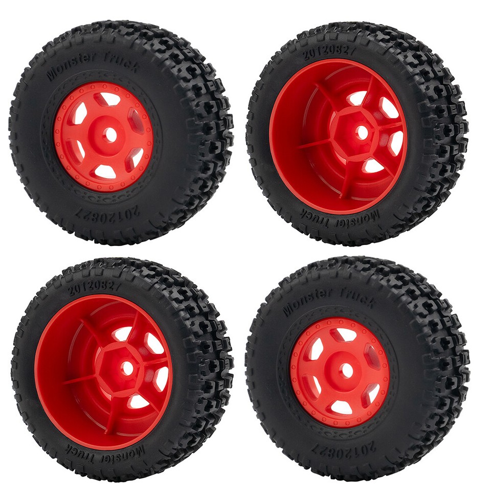 FLYXM Plastic Wheel and Tire Rubber for Arrma Mojave Grom Mega 380 RC 1 ...