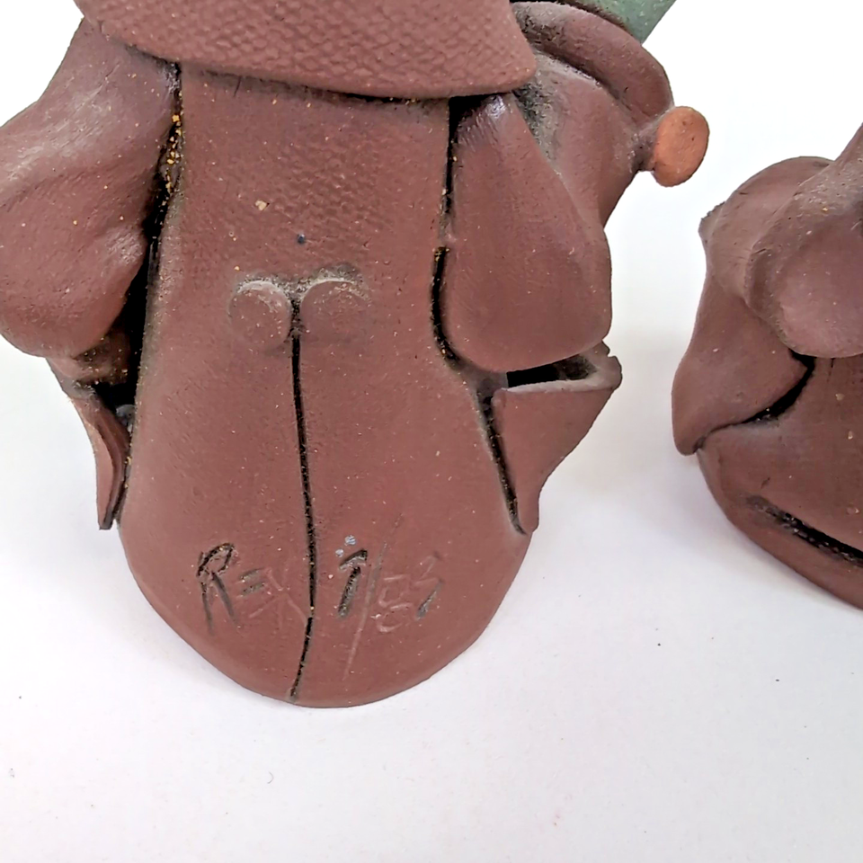 1986 Vintage Rex Benson Stoneware Clay Art Duck Pilot Pottery Signed ...