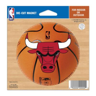 Chicago Bulls 4.5" x 6" Die Cut Auto Vinyl Magnet [NEW] NBA Car Truck ...