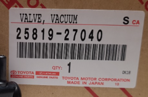 Toyota Genuine RAV4 Vacuum Regulating Valve Assy 25819-27040 | eBay