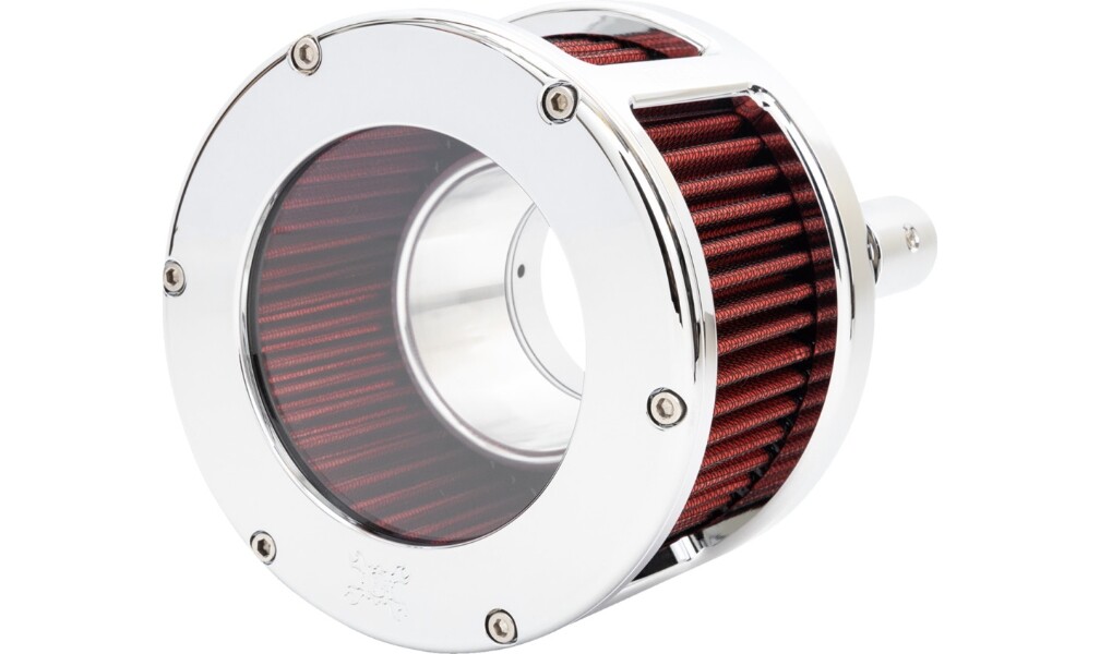 Feuling - 5428 - BA Race Series Air Cleaner Kit, Clear Cover - Red ...