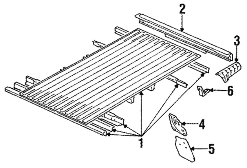 TOYOTA Genuine OEM HILUX 4RUNNER 89-95 4WD Rear Flaps LH | eBay