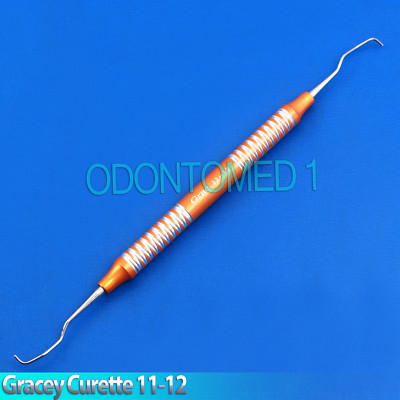 Gracey Curettes 11/12 Periodontal Dental Scalers Color Handle Gold | eBay