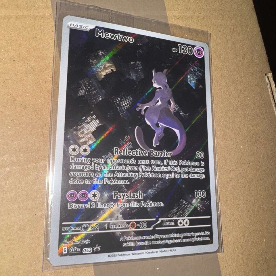 Mewtwo SVP052 Scarlet & Violet 151 Illustration Promo Pokemon Card ...