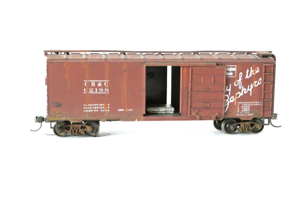 HO SCALE-CB&Q 40FT BOX CARS | eBay
