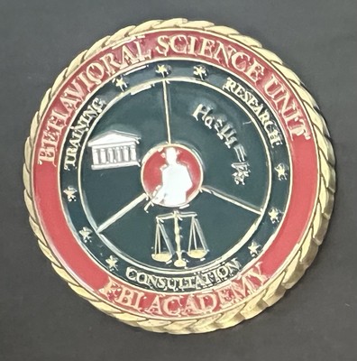 FBI Behavioral Science Unit Extremely Rare 1.5 Inch Challenge Coin Old ...