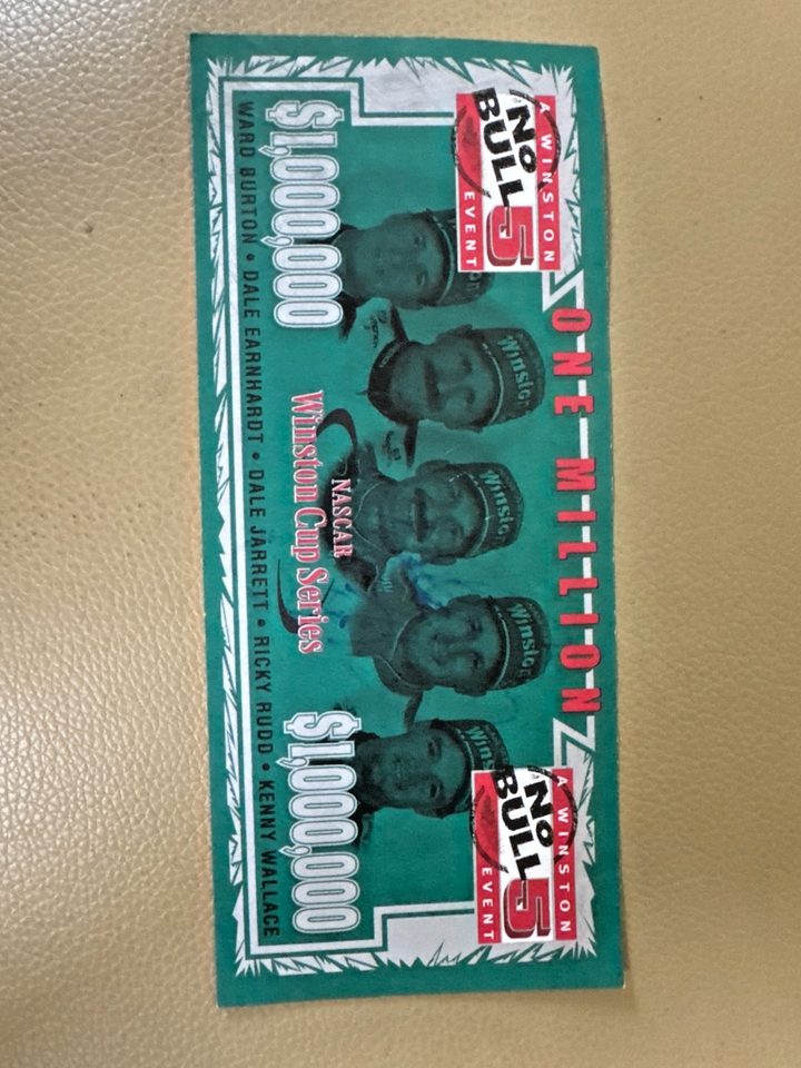 AUTOGRAPHED Winston NO BULL Pepsi 500 50th Anniversary Million Bills ...