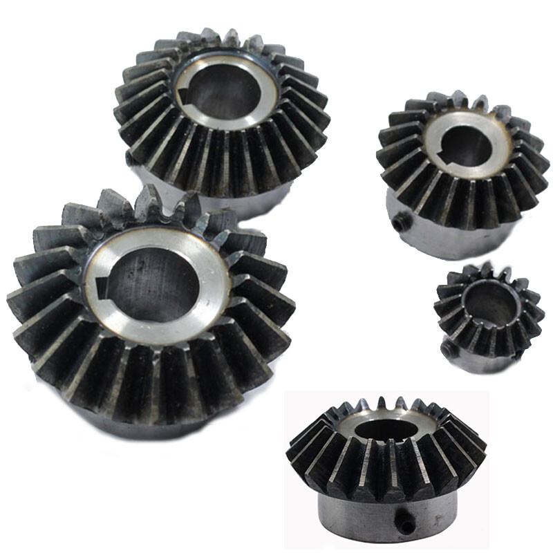 Steel Bevel Gear Module 0.5 1, 1.5, 2 Ratio 1:1 Teeth 12 - 40 Bore Dia ...