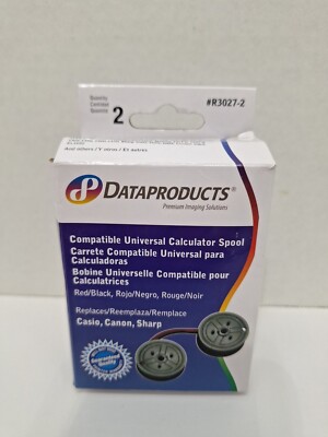 NEW Dataproducts R3027-2 Calculator Spool, Red/Black, 2/Pack (DPSR30272 ...