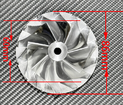 HOLSET HX40/HX40W Billet Compressor Wheel 60/86mm 7+7 - Aluminum Turbo ...