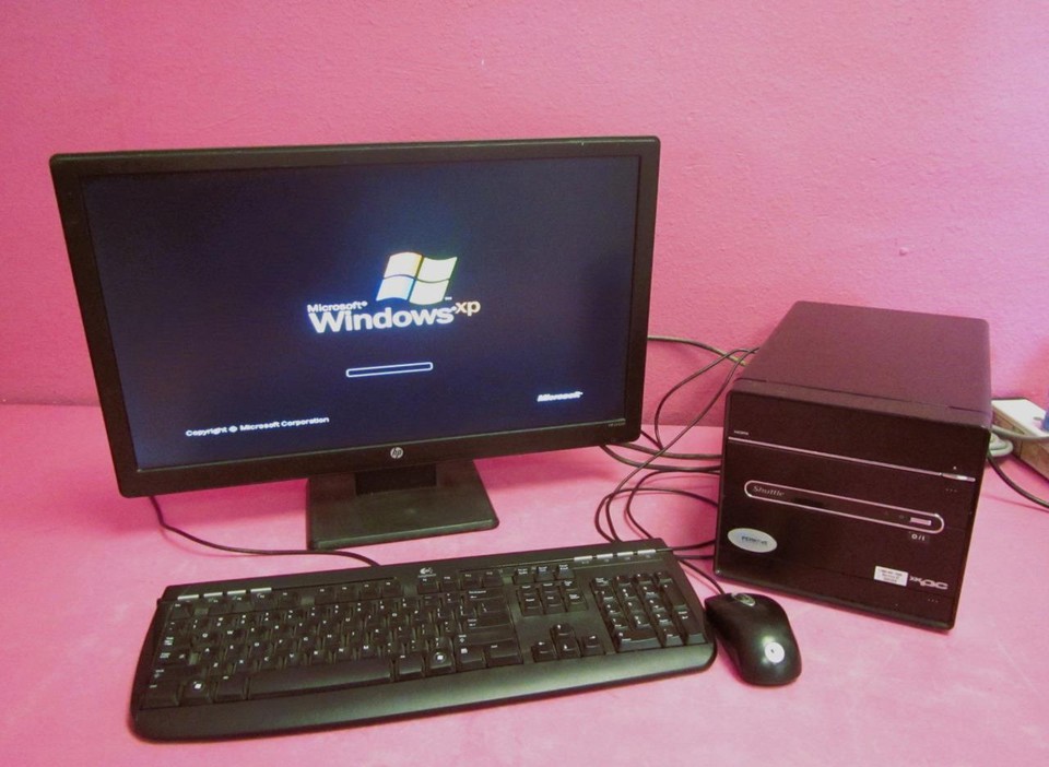 Shuttle XPC Mini Cube Computer 500GB HDD Intel Core 2 Duo w/ Keyboard ...