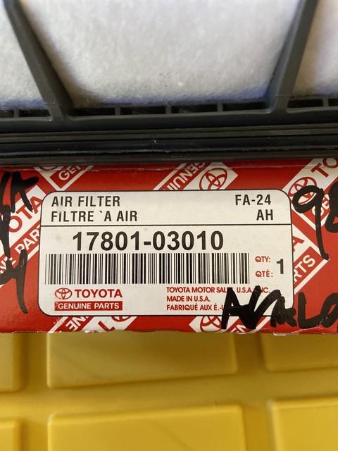 OEM Toyota Genuine Parts 17801-03010 Engine Air Filter for sale online ...