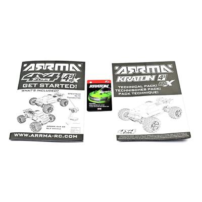 Arrma Kraton 4S 'Get Started' Instruction Manual & Technical Pack ...