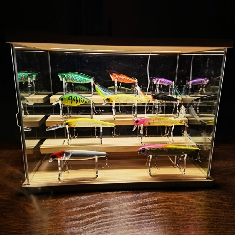 Fishing Lure Display Holder Acrylic Fishing Lure Display Stands Clear ...