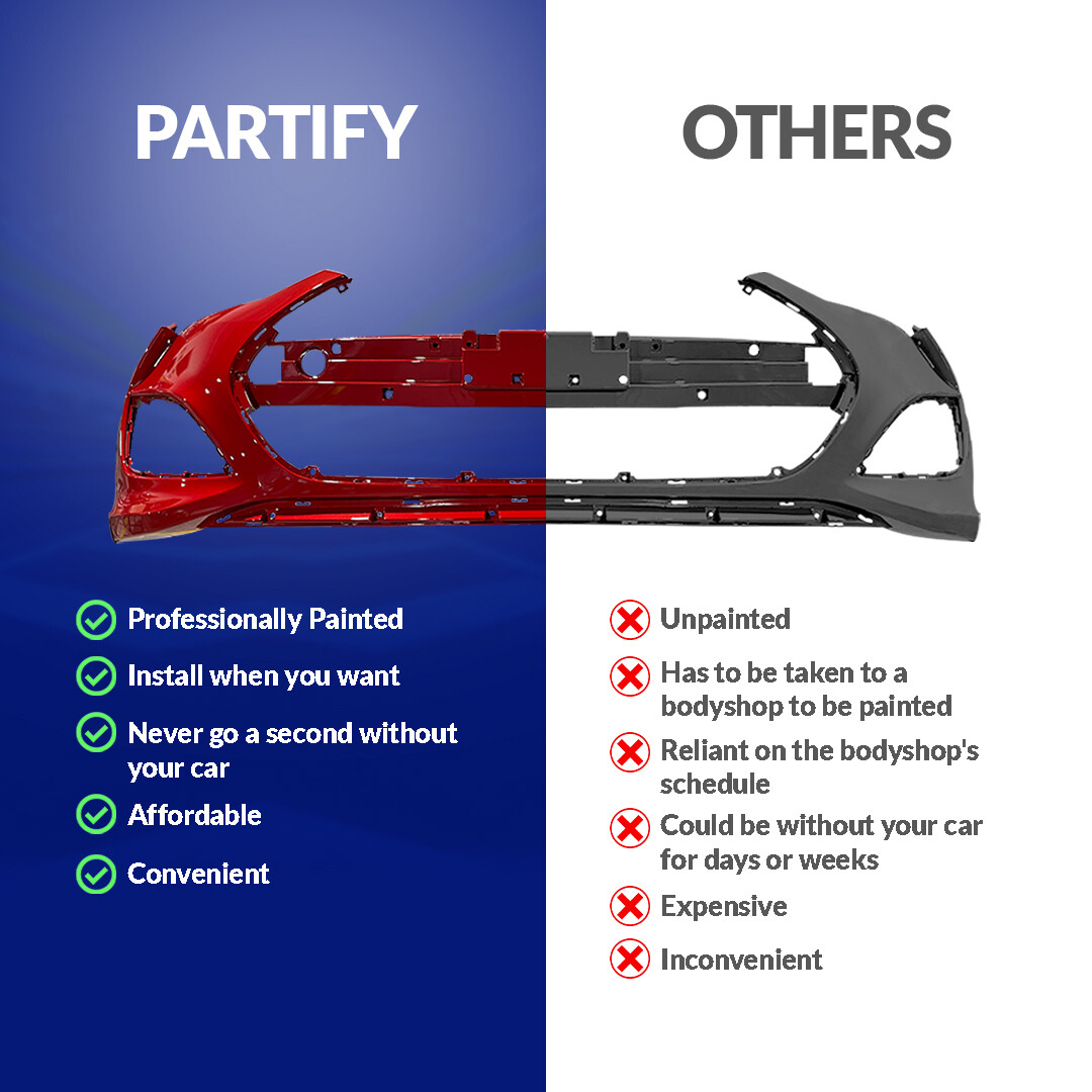 NEW Painted 2008-2015 Mitsubishi Lancer Unfolded Front Bumper W/ Lower ...