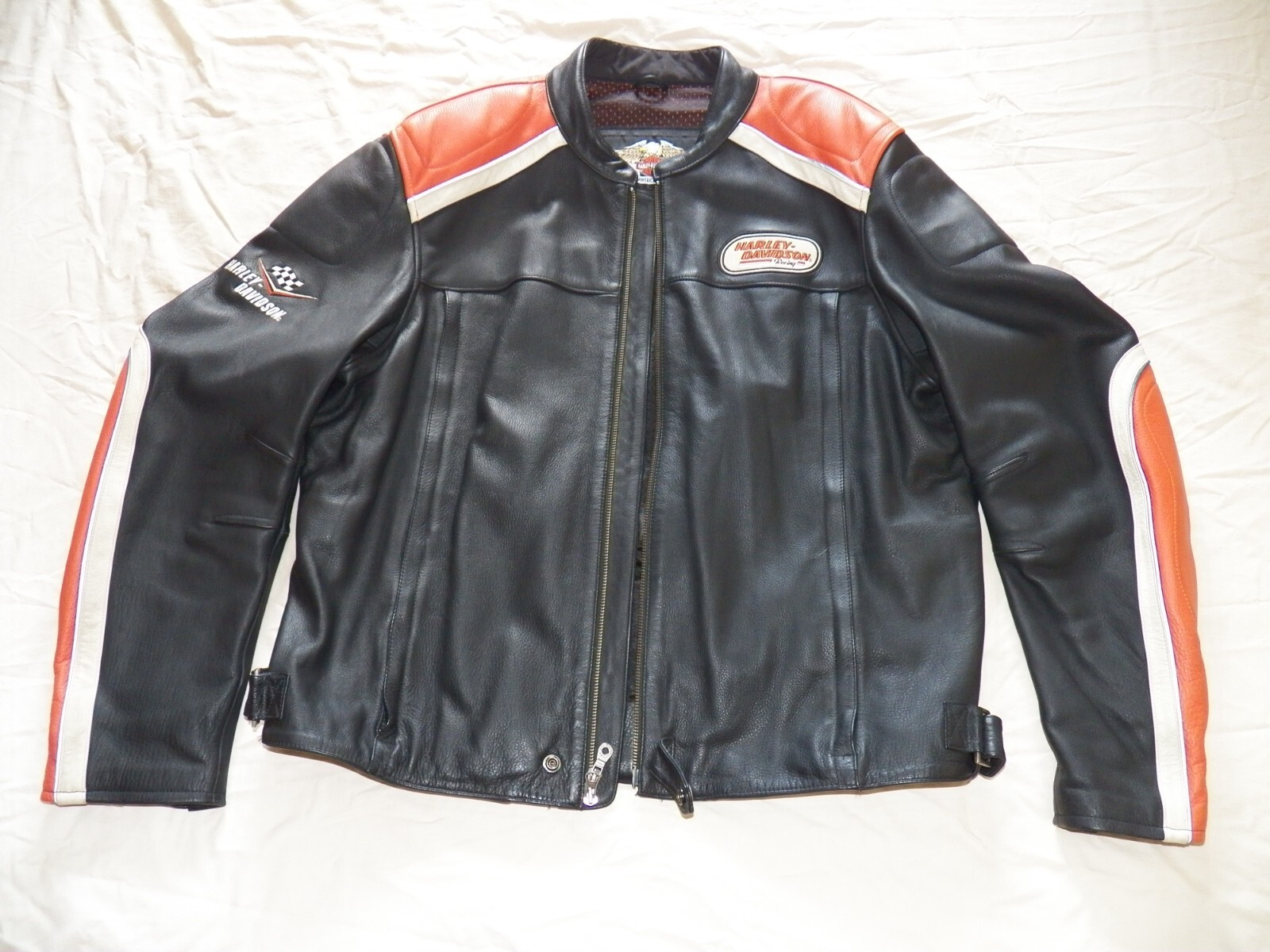 Harley Davidson Racing Men's Armor Leather Jacket 2… - Gem