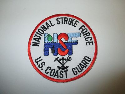 b2646 National Strike Force NSF US Coast Guard Patch 1980's -90's IR25C ...