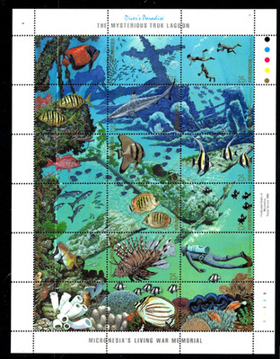 Micronesia 71 MNH Sheet of 18 Marine Life Fish Coral Nice Price | eBay