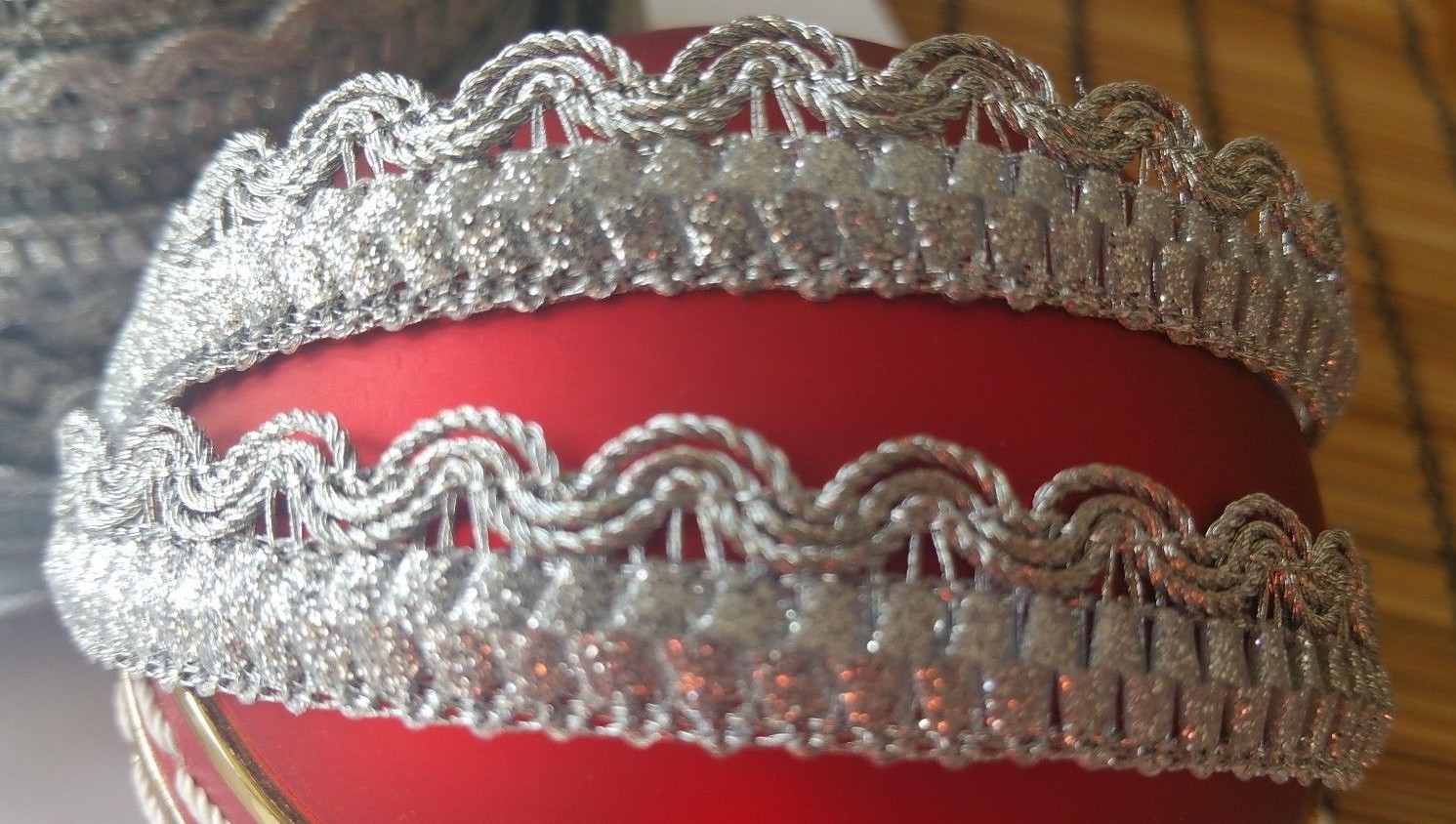 Sparkly Braided GOLD&SILVER Ribbons lace trim for craft DIY sewing ...