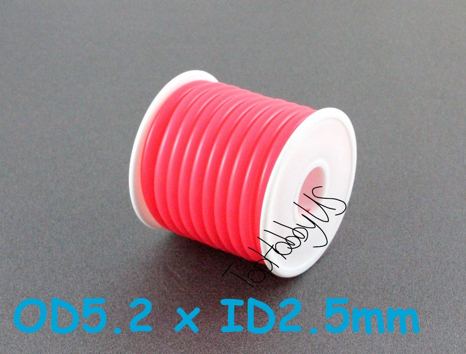 1Roll (16 ft) Silicone RC Nitro Fuel Line Tubing D5.2xø2.5, RC (US ...