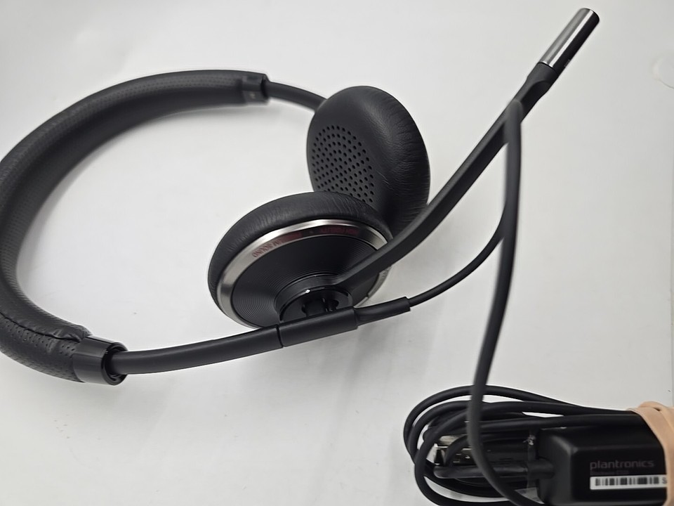 Plantronics Blackwire C520-M USB Headphones Microsoft Lync Skype used ...