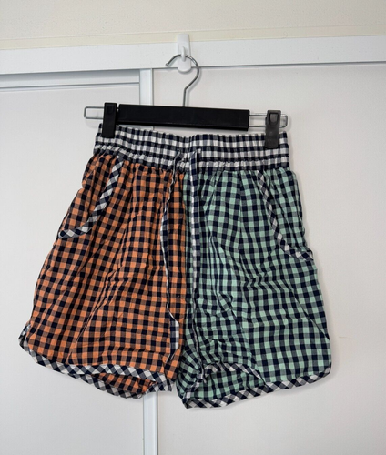 Gorman Checkered Cotton Shorts Womens Au 6 US 2 Multicolor Elastic ...